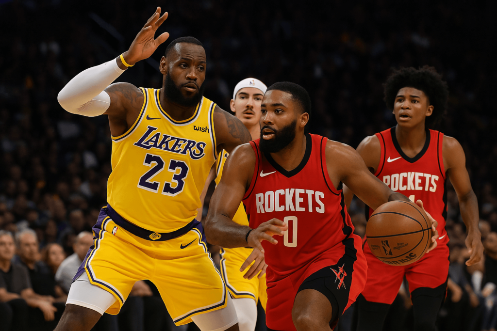 LA 레이커스 vs 휴스턴 로켓츠: NBA 서부의 뜨거운 맞대결 - 포시즌 스포츠중계